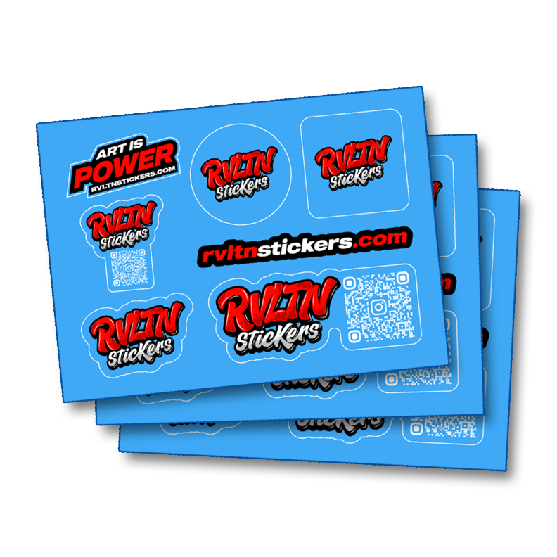 Premium Sticker Sheets – RVLTNstickers